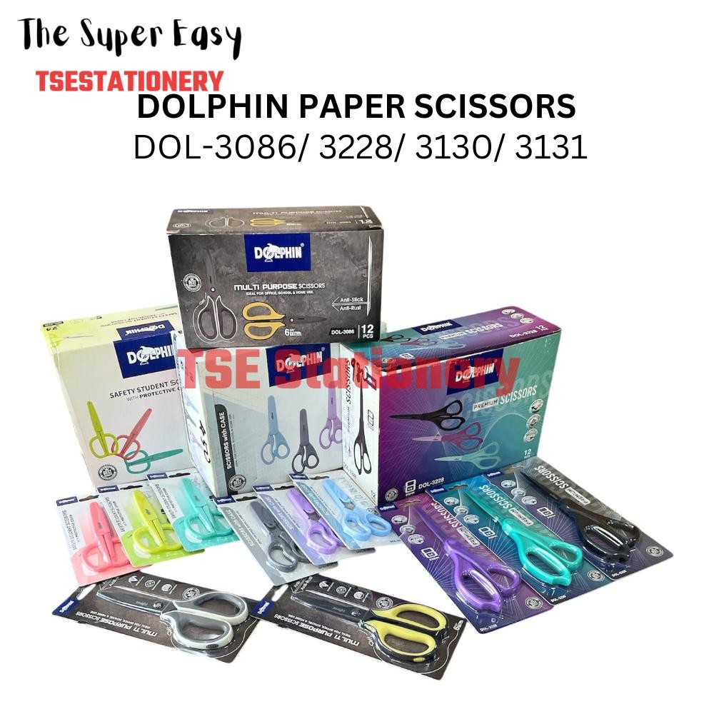Dolphin Paper Scissors DOL3086/ DOL3328/ DOL3130/ DOL3131 Scissor ...