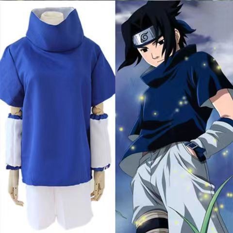 Naruto Sasuke Childhood Generation cosplay Uchiha Sasuke Clothes Summer ...