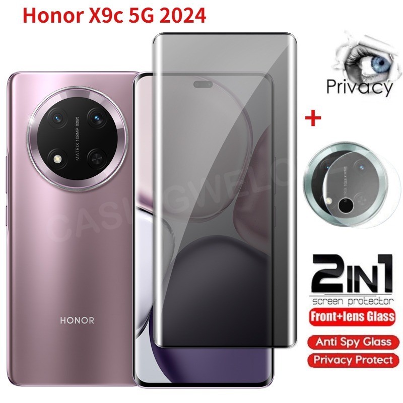 2 in 1 Spyproof Screen Protector For Honor X9c 5G 2024 honor X9C X9 X9b ...