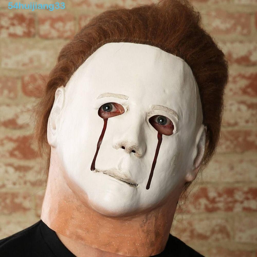 HUIJIANG Killer Mask, Horror Latex Michael Myers Mask, Costume Mask Creative Realistic Halloween ...
