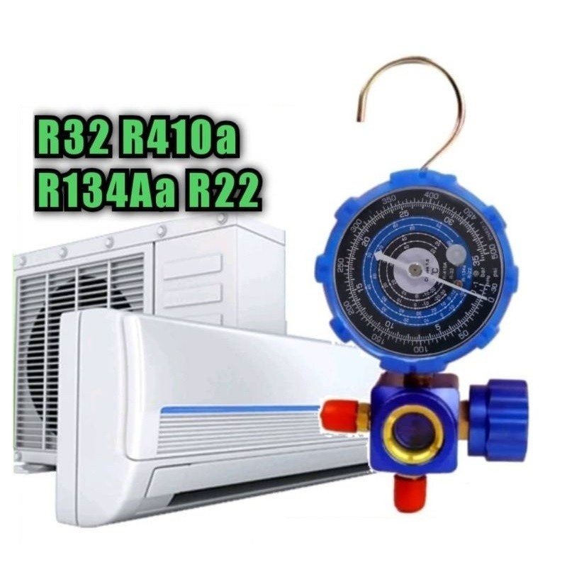 SanyT [ CT-470L ] Manifold Gauge GAS METER Low Pressure Single Gauge for R410a/R32/R22/R404/R407 ...