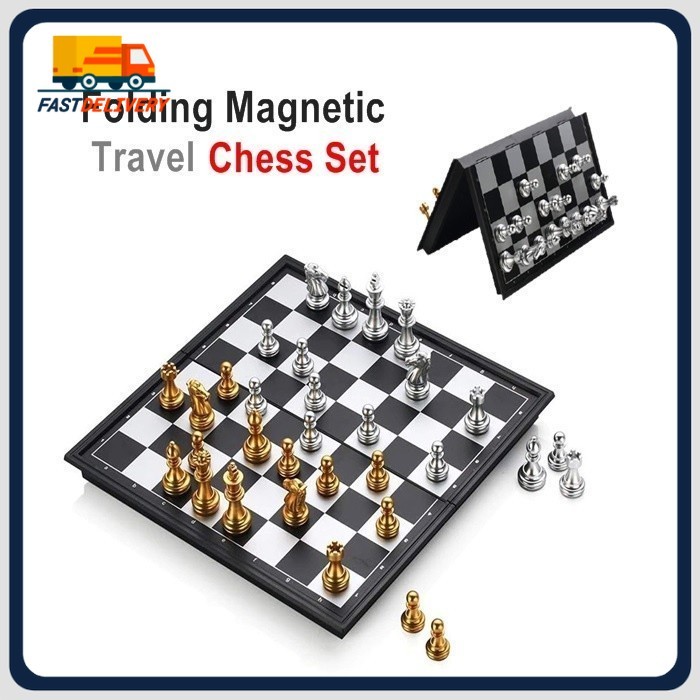 Chess Set Magnet Mini Chess Board Game Magnetic Kids Family Adult ...