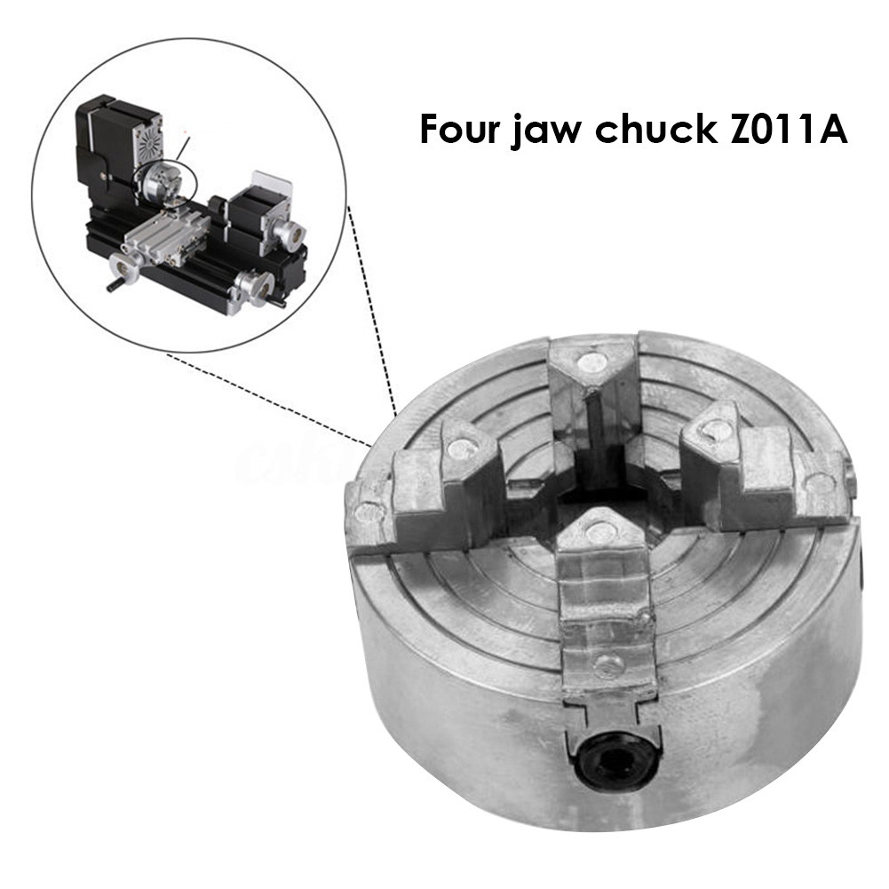 3/4 Jaws Chuck Zinc Alloy Metal Lathe Chuck with Motor Connection Shaft ...