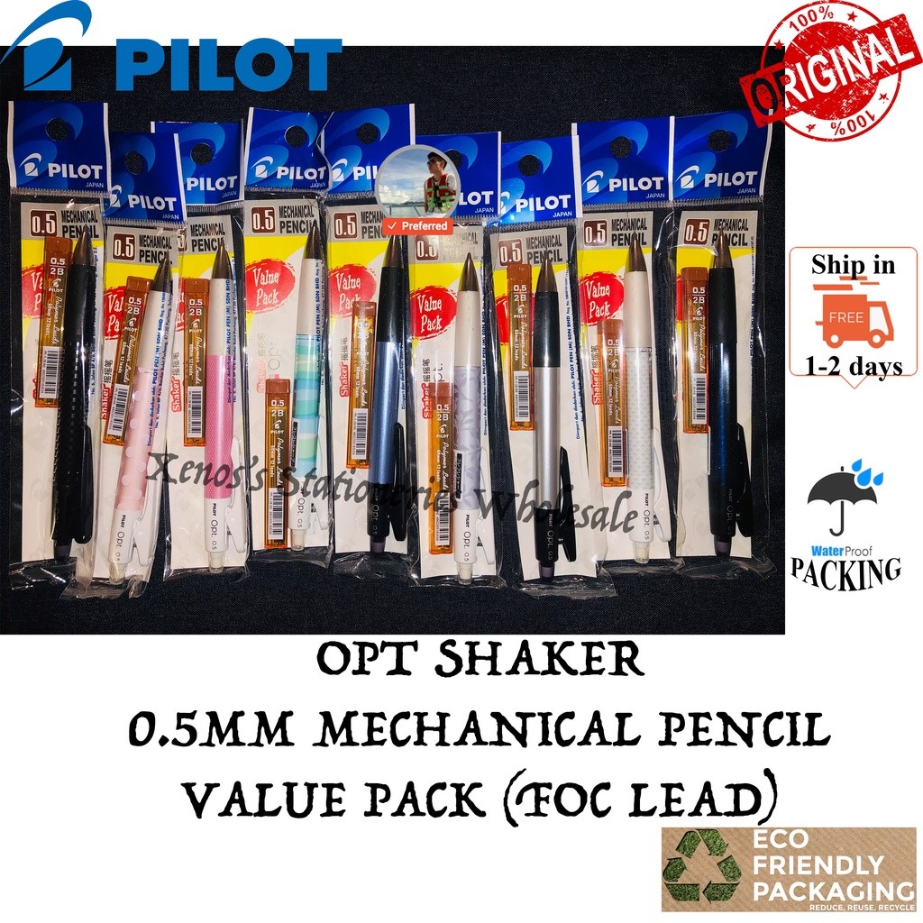 PILOT OPT MECHANICAL PENCIL 0.5MM (FREE LEAD PILOT 2B 0.5) (READY STOCK ...