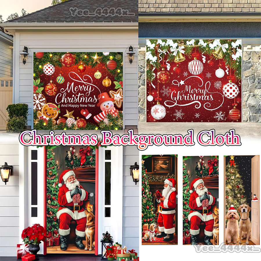 New Year Backdrop Banner Festive Party Decorations Christmas Backdrop ...