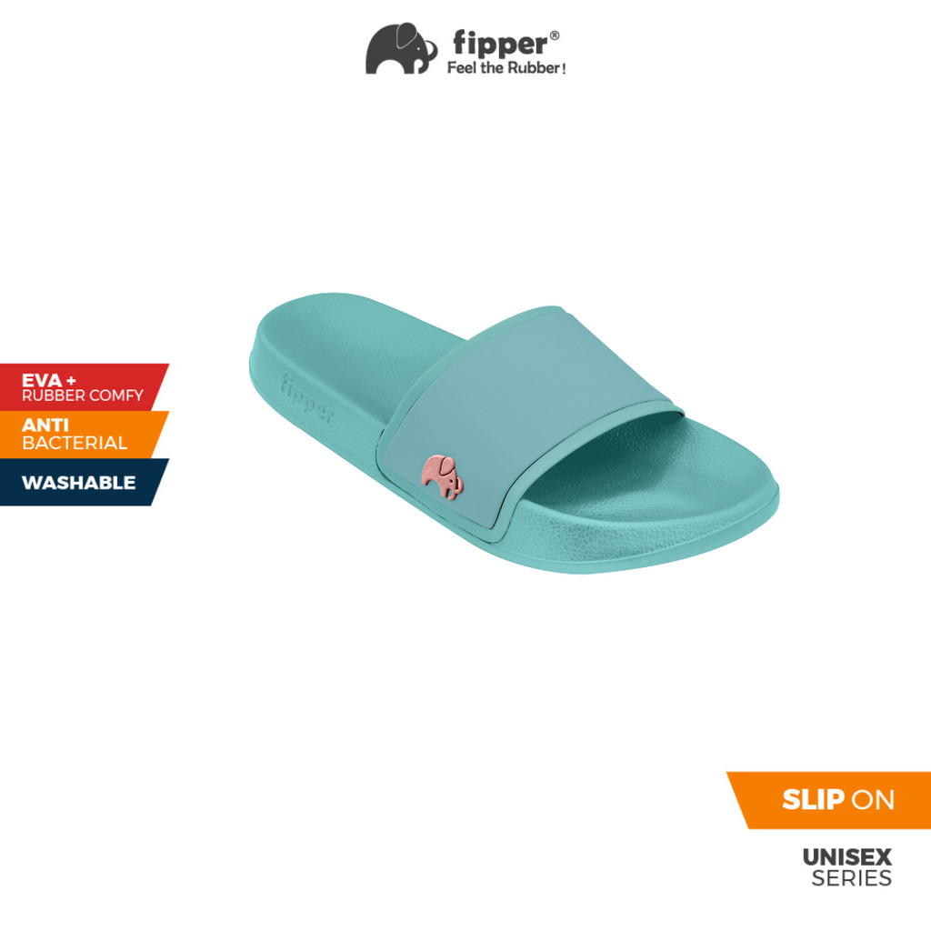 Fipper Slip On Non-Rubber for Women in Green (Mist) / Peach (Lilac ...