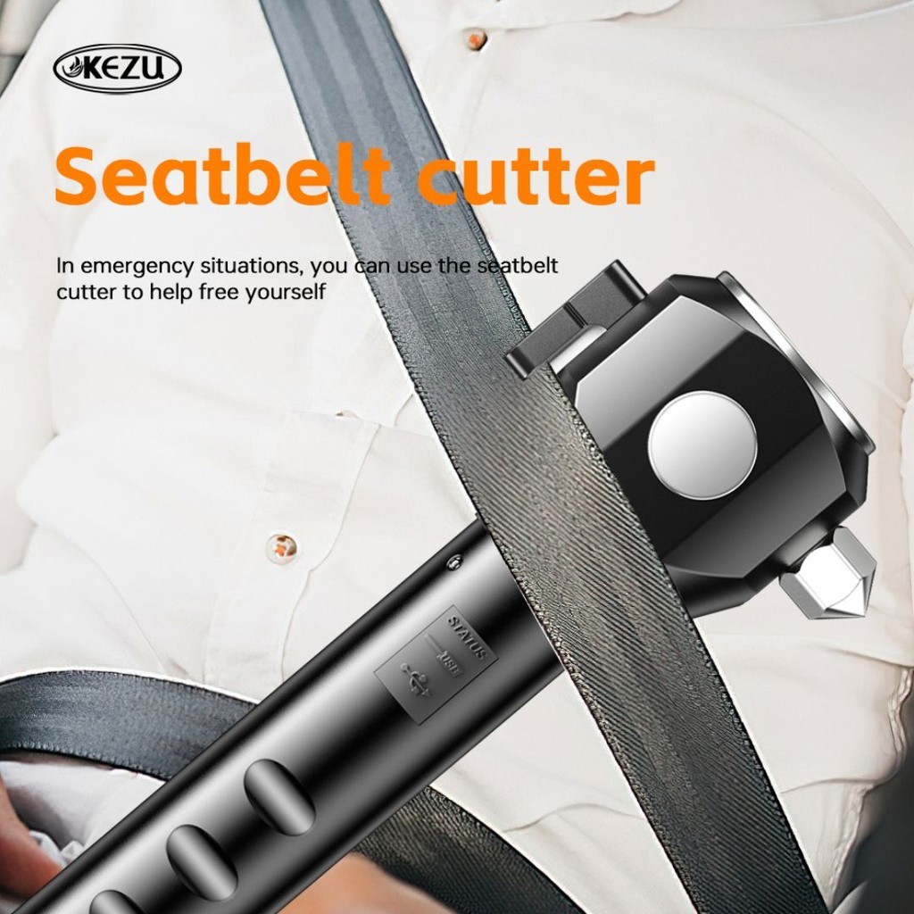 Latest Multi-Functional torchlight Car Safety Hammer Flashlight Fire ...