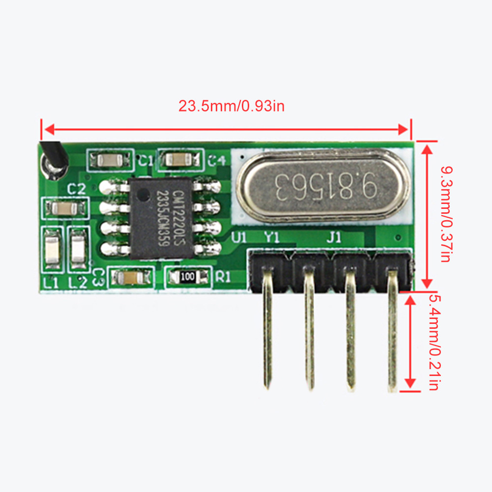Rain 1-5PCS 315MHz/433MHz Superheterodyne RF Receiver Module WirelessRF ...