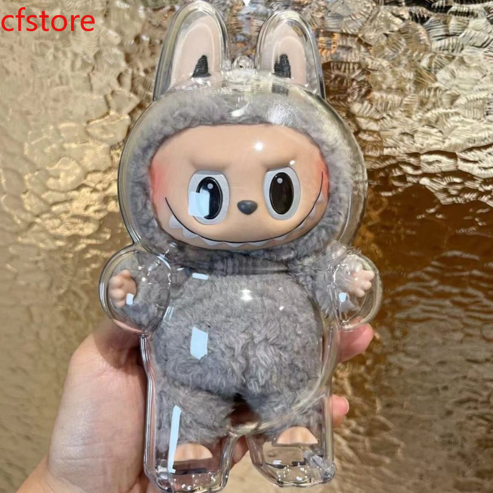Labubu V1/v2 Protective Acrylic Case Transparent Portable Cable ...