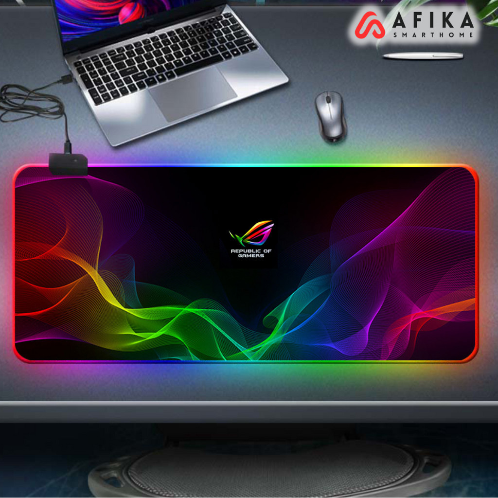 Asus ROG RGB Gaming Mouse Pad Gaming Mause Pad 800x300x3mm | Shopee ...