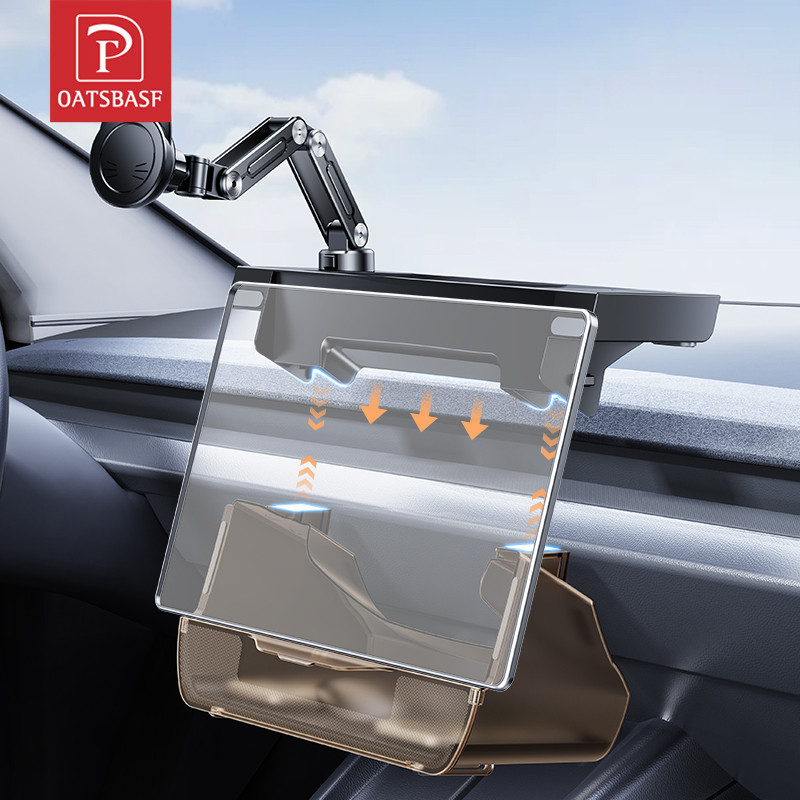 OATSBASF Car Center Console Screen Storage Box For Tesla Model 3 ...