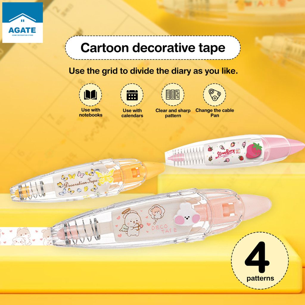 Decorative Correction Tape Cute Cartoon Tape Stationery Creative ...