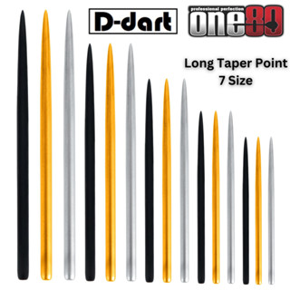 ONE80 Dart Point - LONG TAPER Steel Points Black/Silver/Gold ...