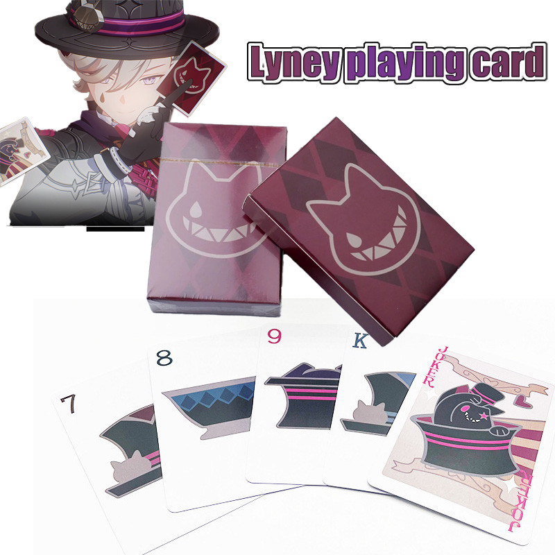 Genshin Impact Toys Lyney Playing Cards Lynette Lyney Cosplay Props ...
