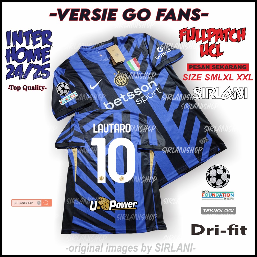 Inter HOME GO JERSEY NEW SEASON 2024 2025 LATEST INTER HOME FANS 24 25 ...