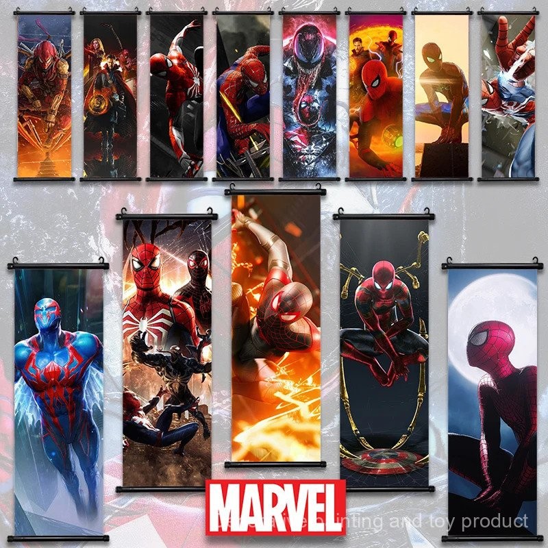 Marvel Movie Poster Avengers Canvas Painting Superhero spider man Art ...