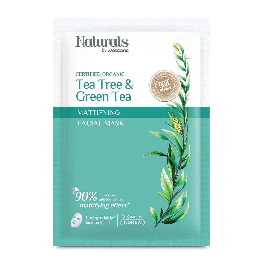 NATURALS BY WATSONS Tea Tree & Green Tea Mattifying Facial Mask 1s ...