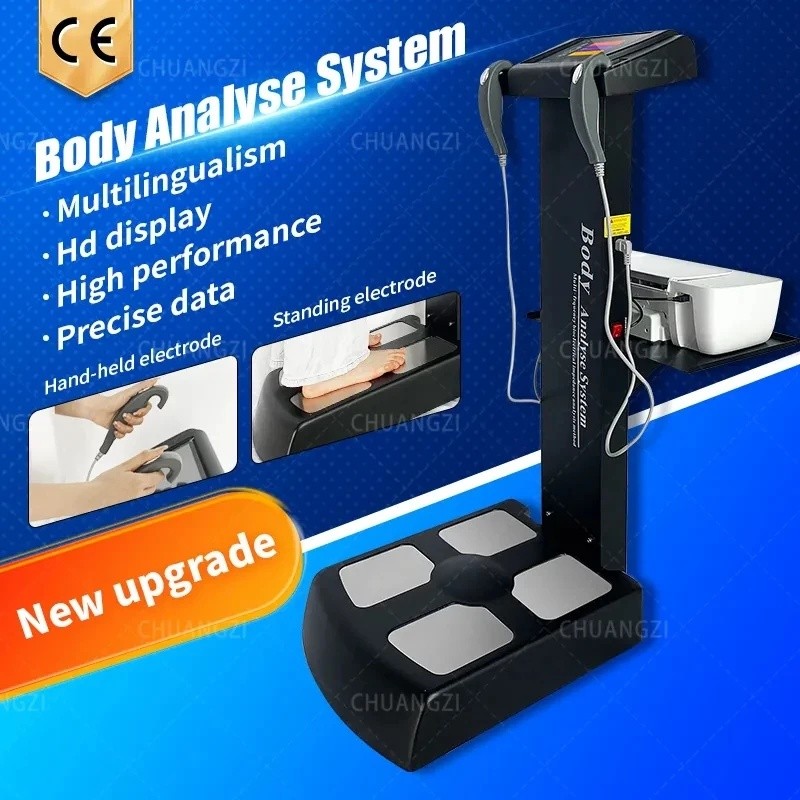 Body fat percentage and body fat mass analyzer for metabolic age, body ...