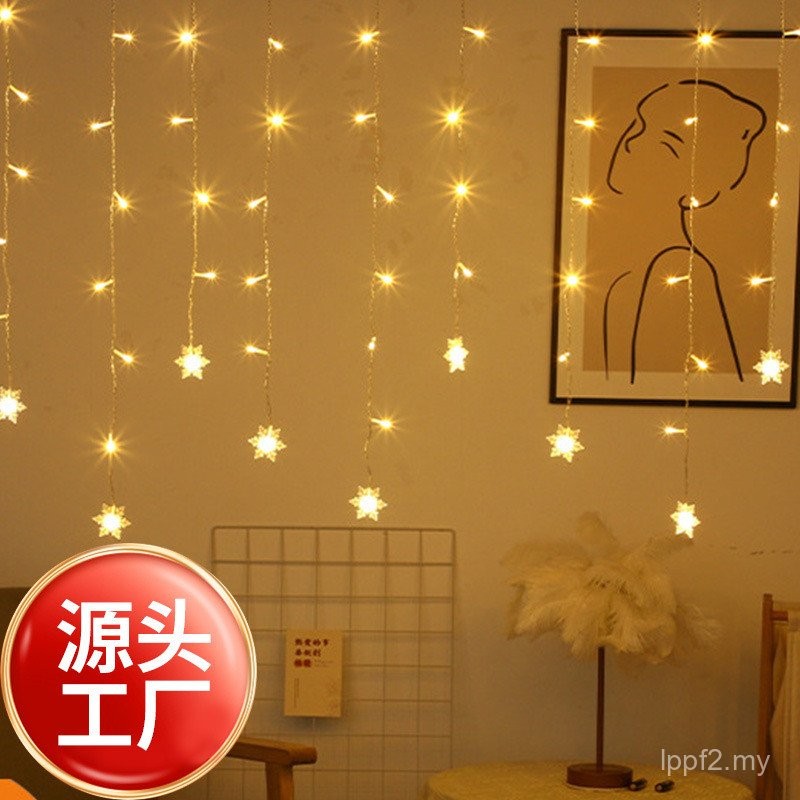 Lampu Rentetan LED Rama-rama Merentas Sempadan Lampu Berkelip Tirai ...