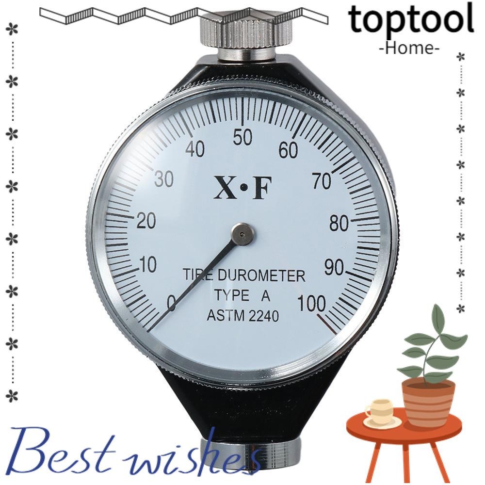 TOPTOOL Shore A Hardness Meter, A Type Large LCD Display Rubber ...
