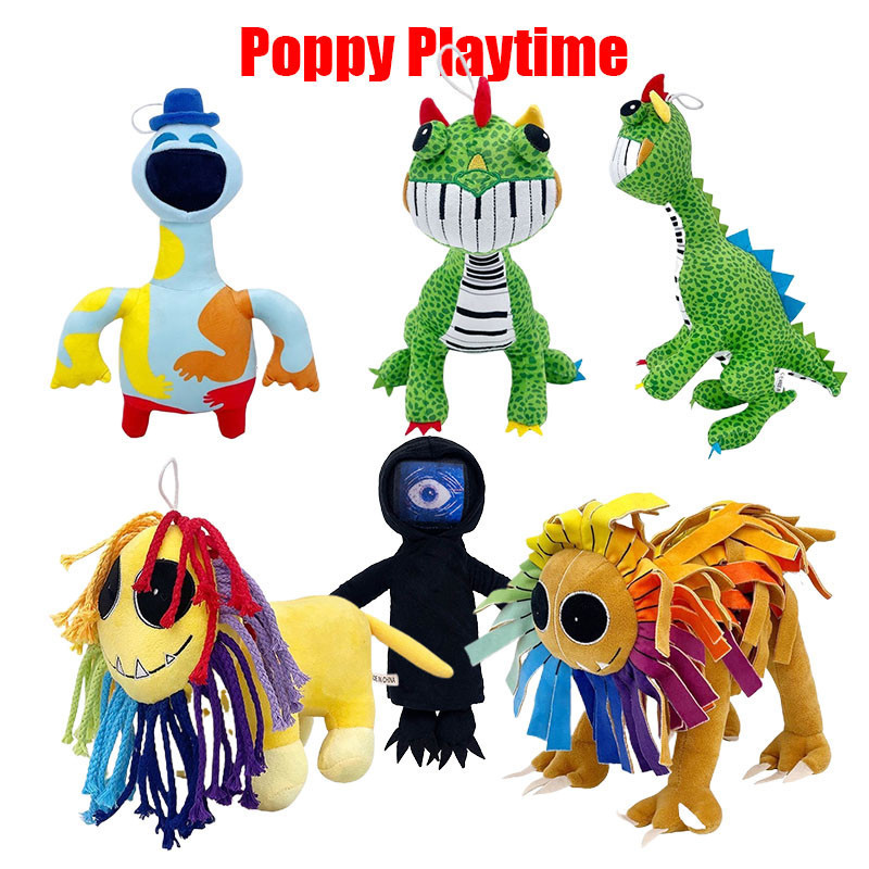 Poppy Playtime Doey Poppy 4 Plush Toys Chapter 4 Pianosaurus Yarnaby ...