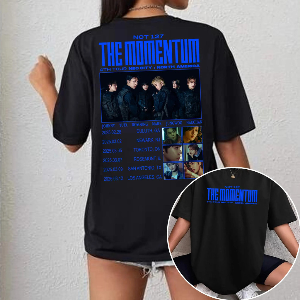 NCT 127 The Momentum Tour 2025 Graphic T-shir NCT Dream World Tour 2025 ...
