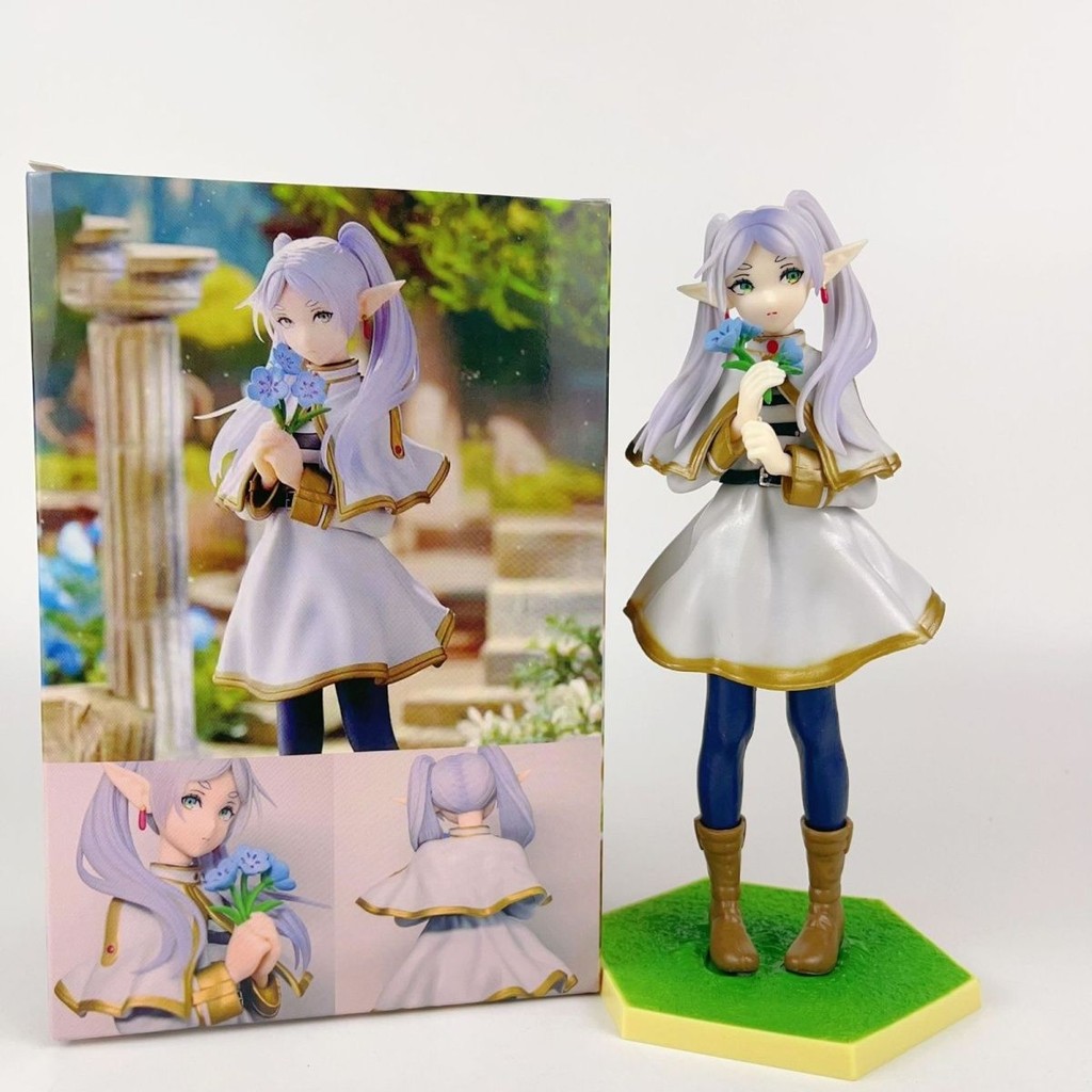 【现货Spot】跨境爆品站姿葬送的芙莉莲可爱精灵动漫手办二次元美少女模型摆件The cute essence of Fulilian ...