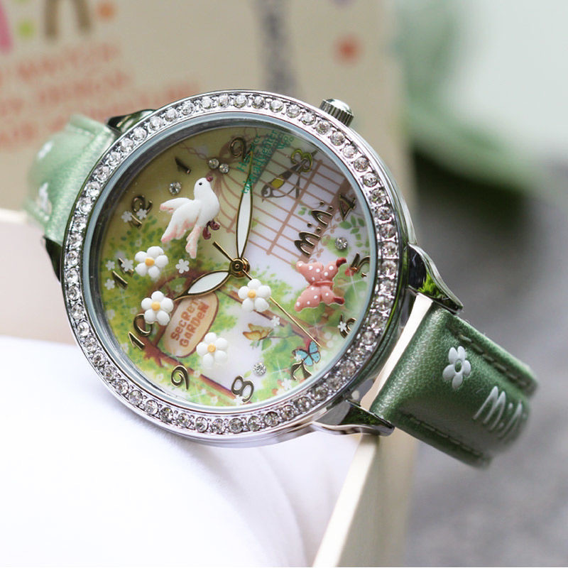Korea Korea MINI Secret Garden Soft Clay Watch Cute Girl Waterproof ...