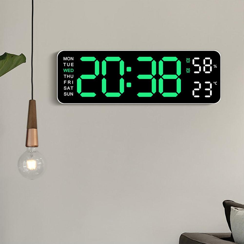 Large Screen Display Clock Nordic Digital Clock Simple Brightness ...