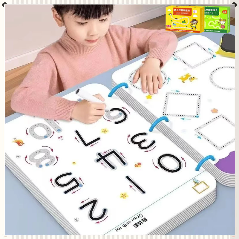 Kid Tracing Workbook Magical Pen Control Training Book with Erasable ...