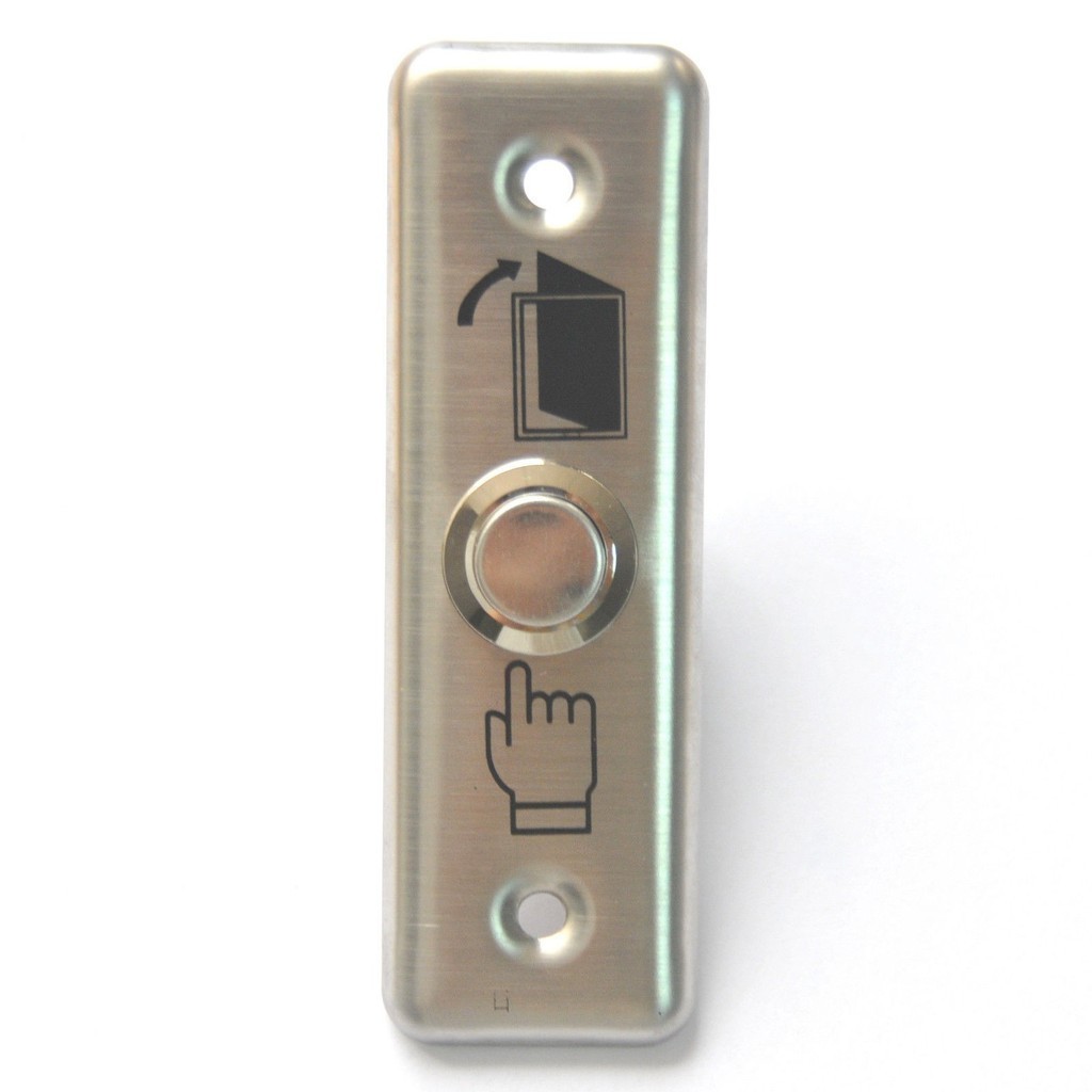 [FAIRLAND-MY] For Access Control Door Switch Stainless Steel Slim Exit Push Release Button ...
