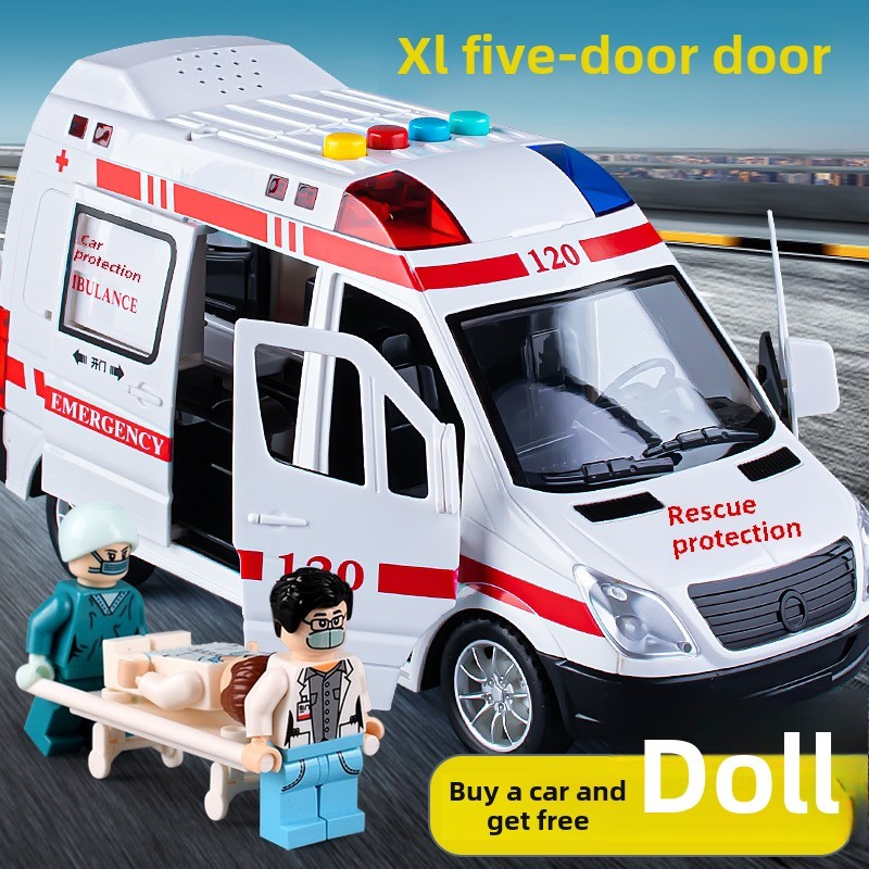 Children Ambulance Toy Boys Girls Car Model Doctor Oversized Fire Truck ...