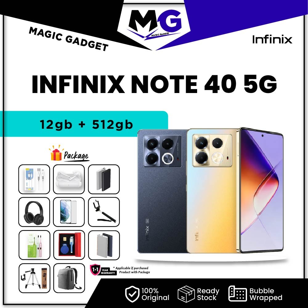 INFINIX Note 40 5G [12GB RAM 512GB ROM] - Original INFINIX Malaysia ...