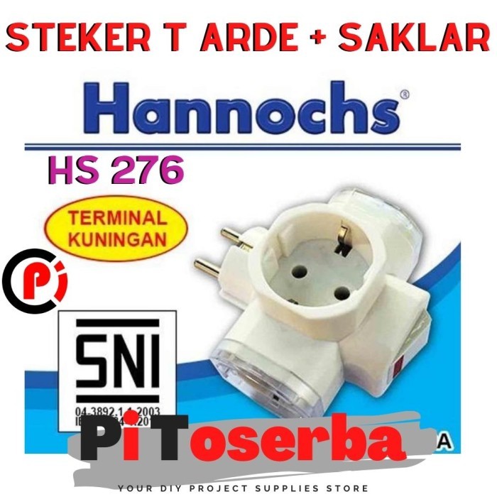 Hannochs HS 276 3 T Prong Plug + Terminal Ground Switch - SNI | Shopee Malaysia