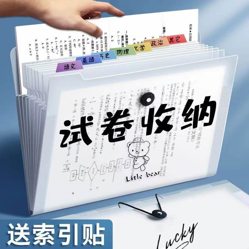 Gold Value Single Pack 8 Grid A4 Transparent Folder Information Book ...