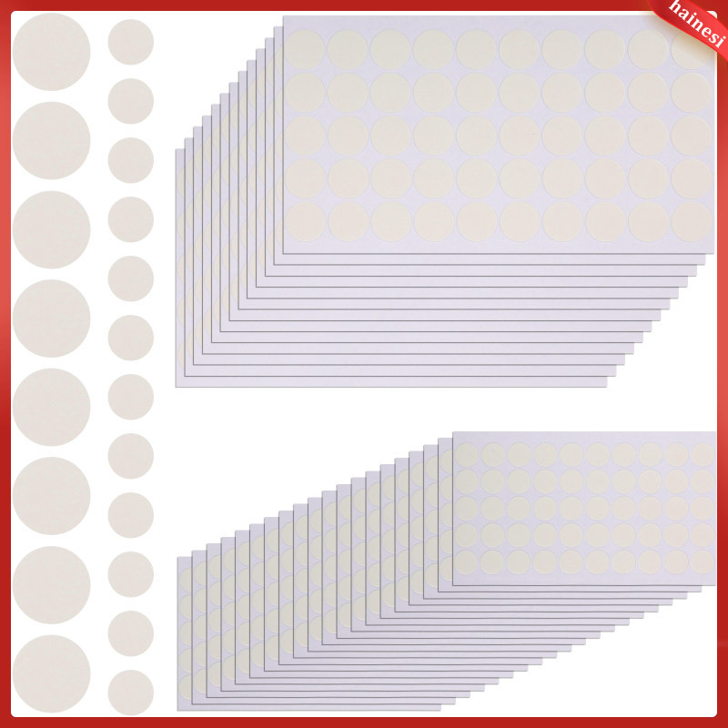 Clear Tape Small Dot Sticker Double Sided Sticky Transparent Round ...