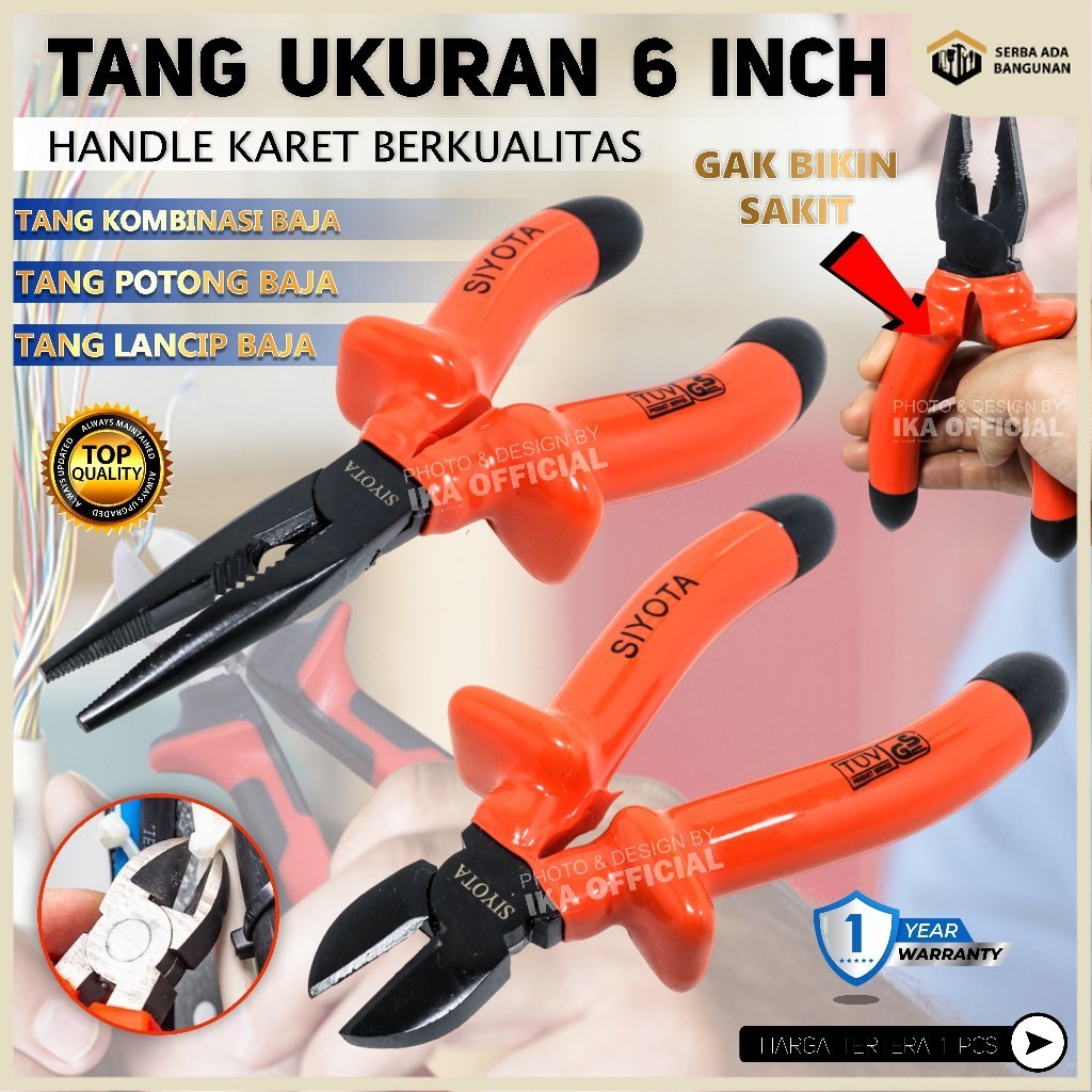 6 inch PLIERS electrical cutting/pointed/combination electrical PLIERS ...