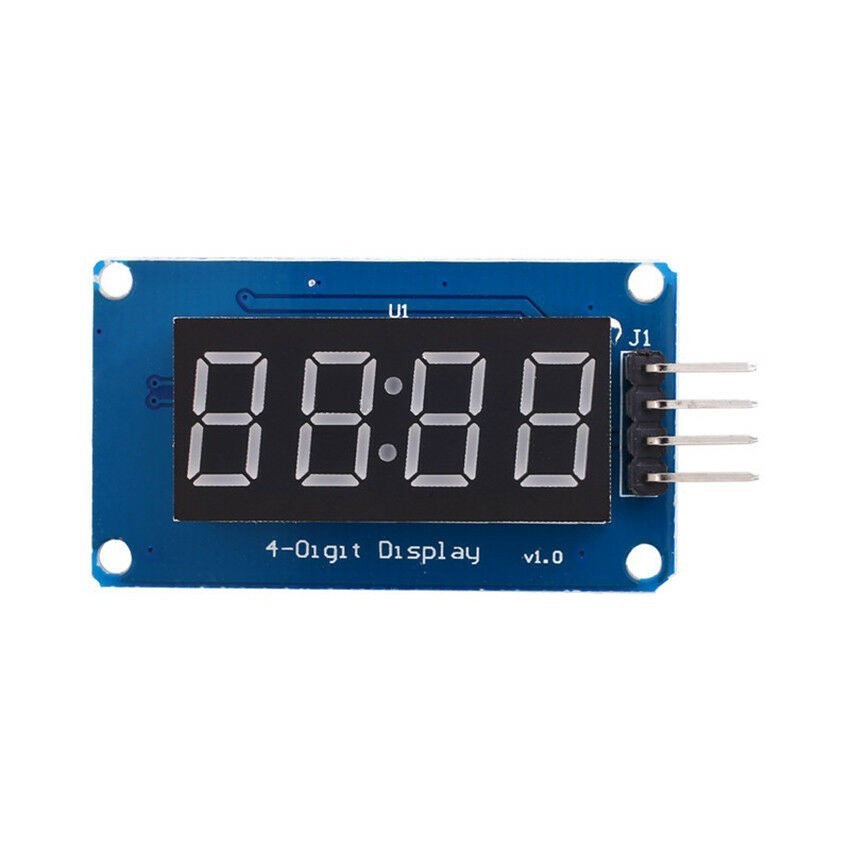 Tm1637 4 Digits 7 Segment Tube LED Red Digital Display Module Clock ...