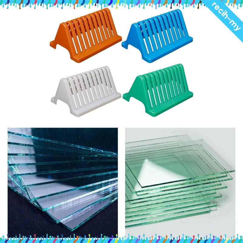 [RecihMY] Slides Staining Rack Glass Stand Electrophoretic Gel Glass ...