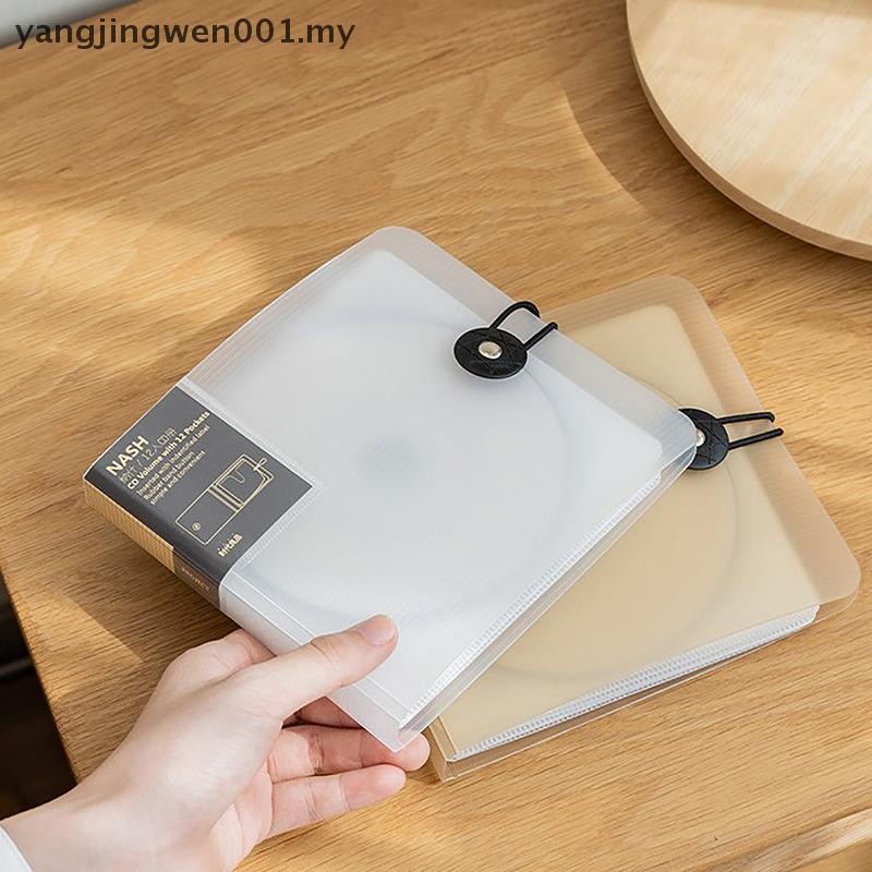 YANGWEN Transparent Color Plastic Disc CD Case DVD Holder Wallet ...