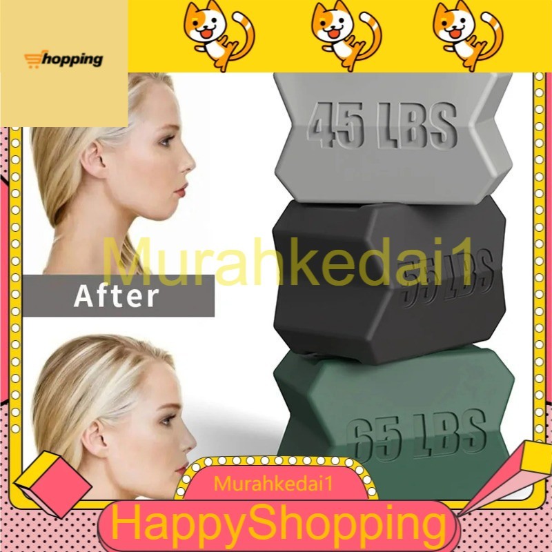 MK1 2Pcs Silicone Mandibular Exerciser Ball Facial Jawline Muscle ...