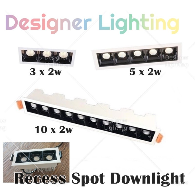 Designer Lighting [6W/10W/20W] LED Recess Spot Downlight Surface ...