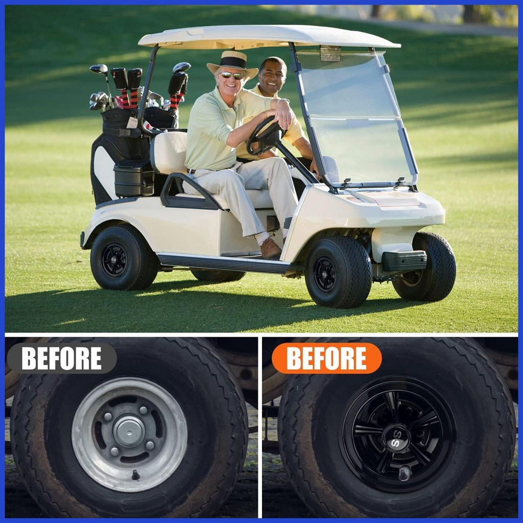 Golf Cart Hub Caps 8 Inch Practical Hub Caps Golf Cart Wheel Cover Hub ...