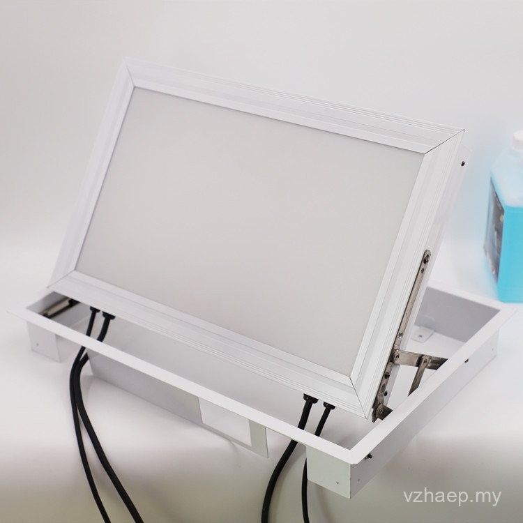 Sudut laras LED tiga warna asas flatbed lampu studio cahaya lembut ...