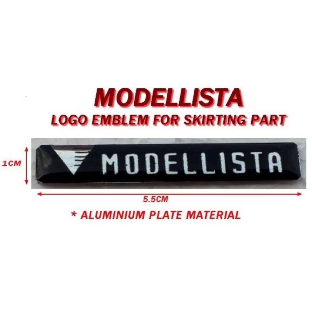 Modellista Logo Emblem Skirt Emblem Logo Toyota Vellfire Alphard Passo ...