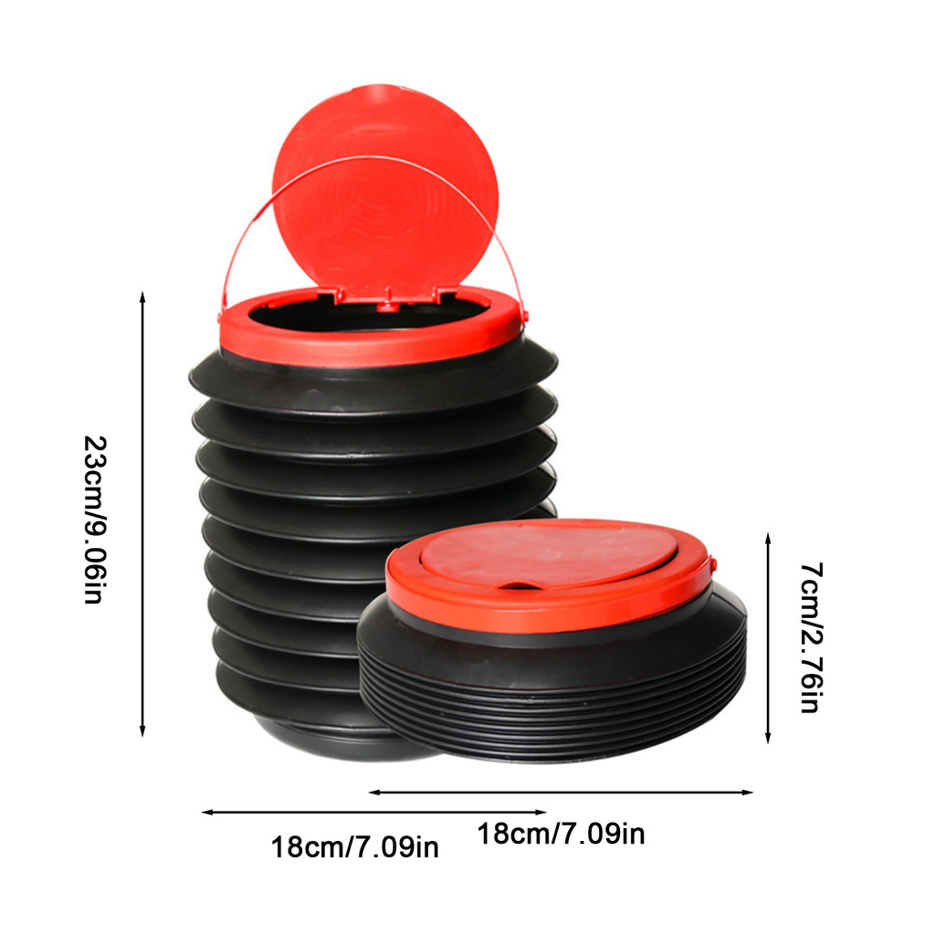 Retractable Folding Car Trash Bin Garbage Can Portable Telescopic ...