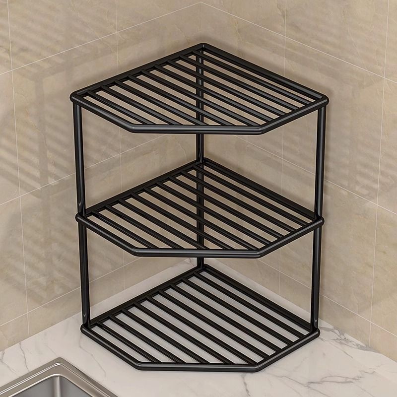 Pot Rack Kitchen Pot Storage Rack Cabinet Floor-standing Countertop Pot ...