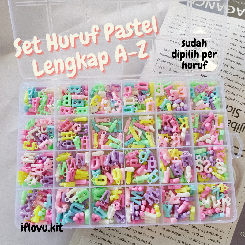Complete Pastel Letter Set Materials A - Z Bonus Grid Box | Initial ...