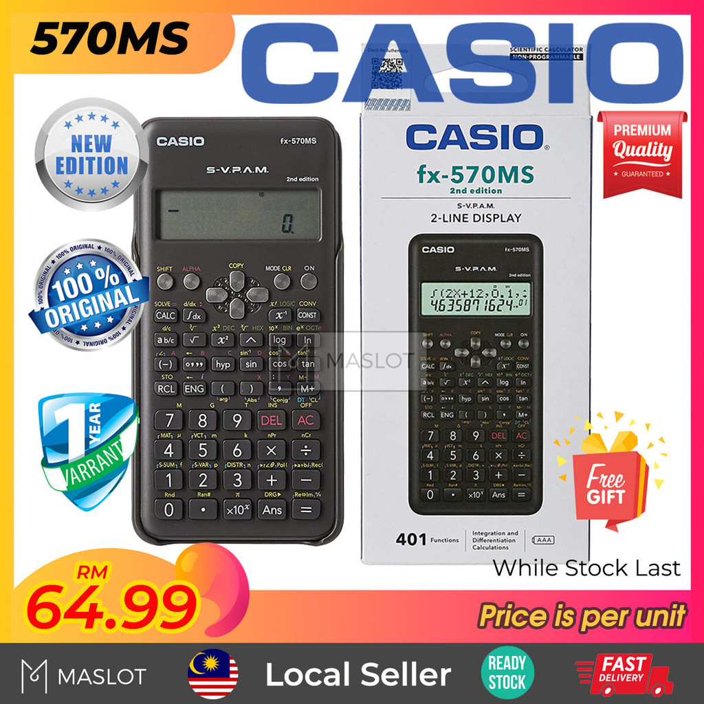 MYOriginal Casio FX-570MS / fx 570ms 2nd Edition scientific calculator ...