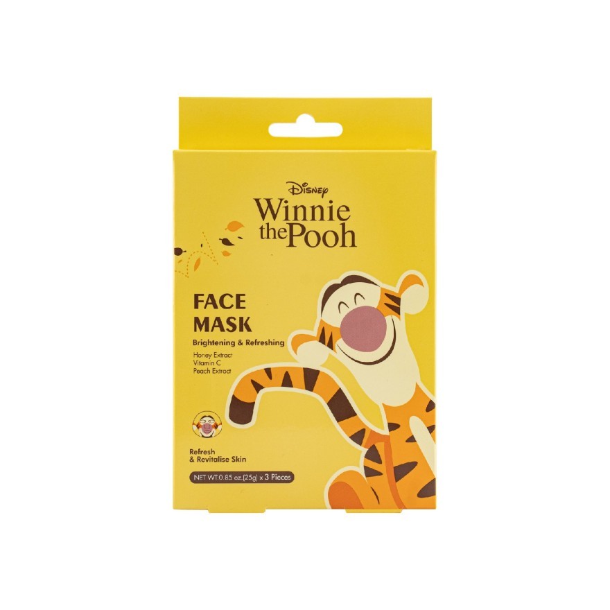 DISNEY POOH Winnie The Pooh Tigger Brightening & Refreshing Facial Mask ...